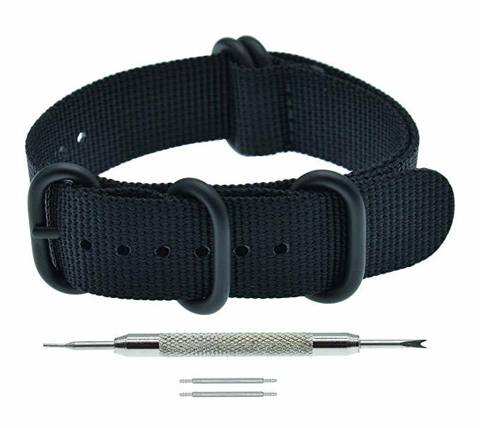 Yahoo!オークション - BB22 ナイロン Zulu ストラップ Natoベルト22mm ...