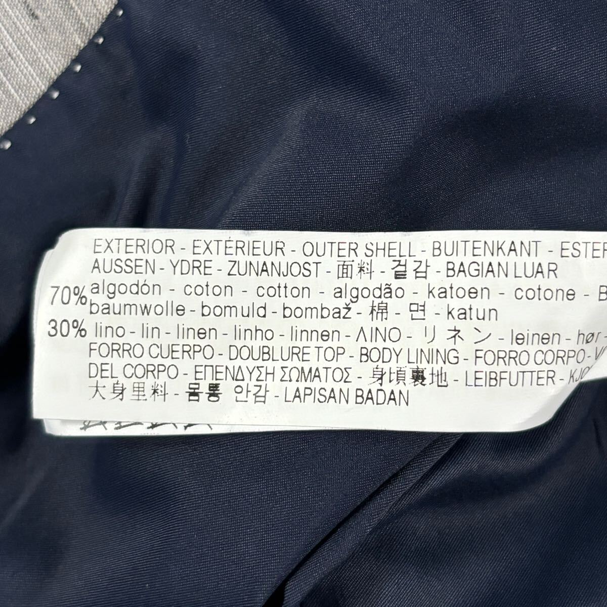 Yahoo!オークション - ZARA テーラードジャケット 2B ブレザー リネン ...