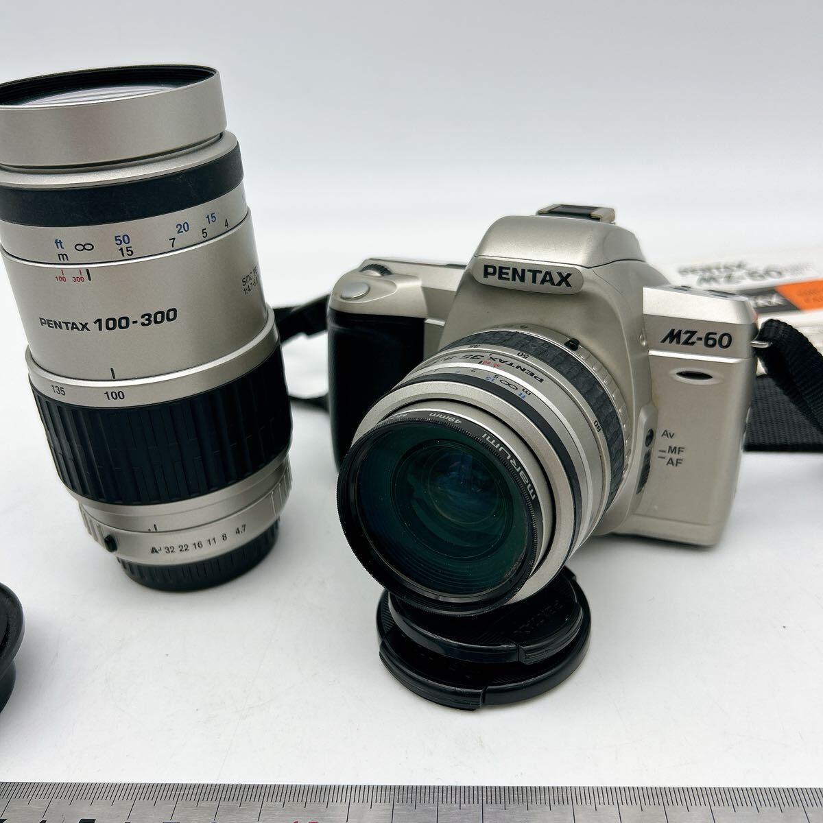 Yahoo!オークション - PENTAX MZ-60 フィルムカメラ 望遠レンズ付き ジ...