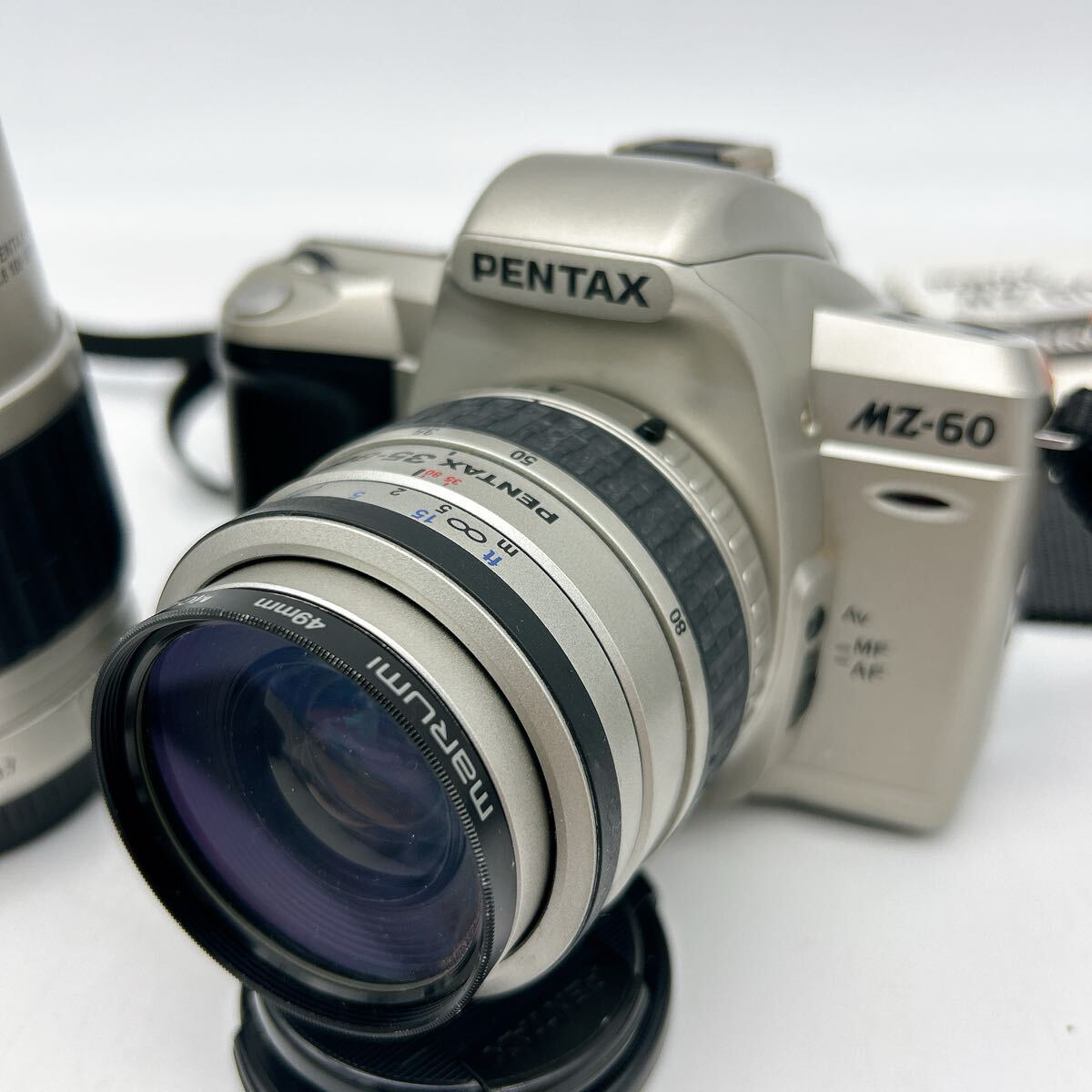 Yahoo!オークション - PENTAX MZ-60 フィルムカメラ 望遠レンズ付き ジ...