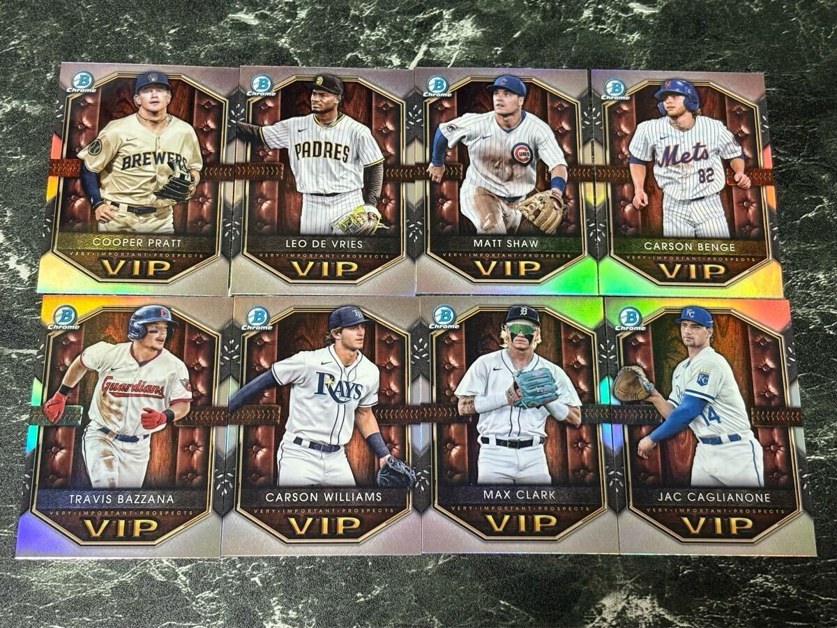 Yahoo!オークション - 2025 bowman baseball VIP refractor 8枚セット
