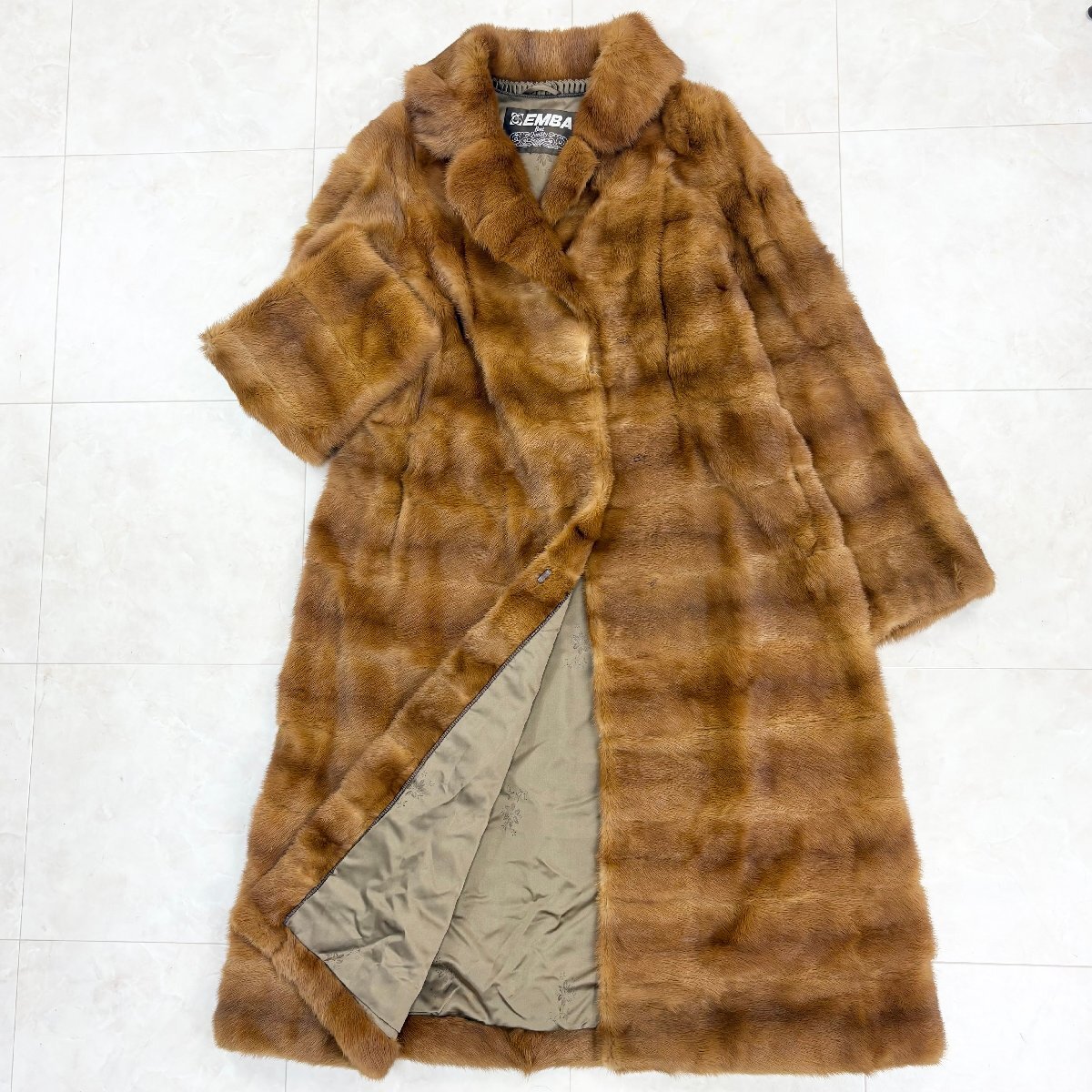 良品ABランク/11号/着丈110cm EMBA エンバ ウィーゼル ファー ロングコート 本毛皮 毛感触 ボリューム 5-54G(毛皮、ファー)｜売買されたオークション情報、yahooの商品 ...