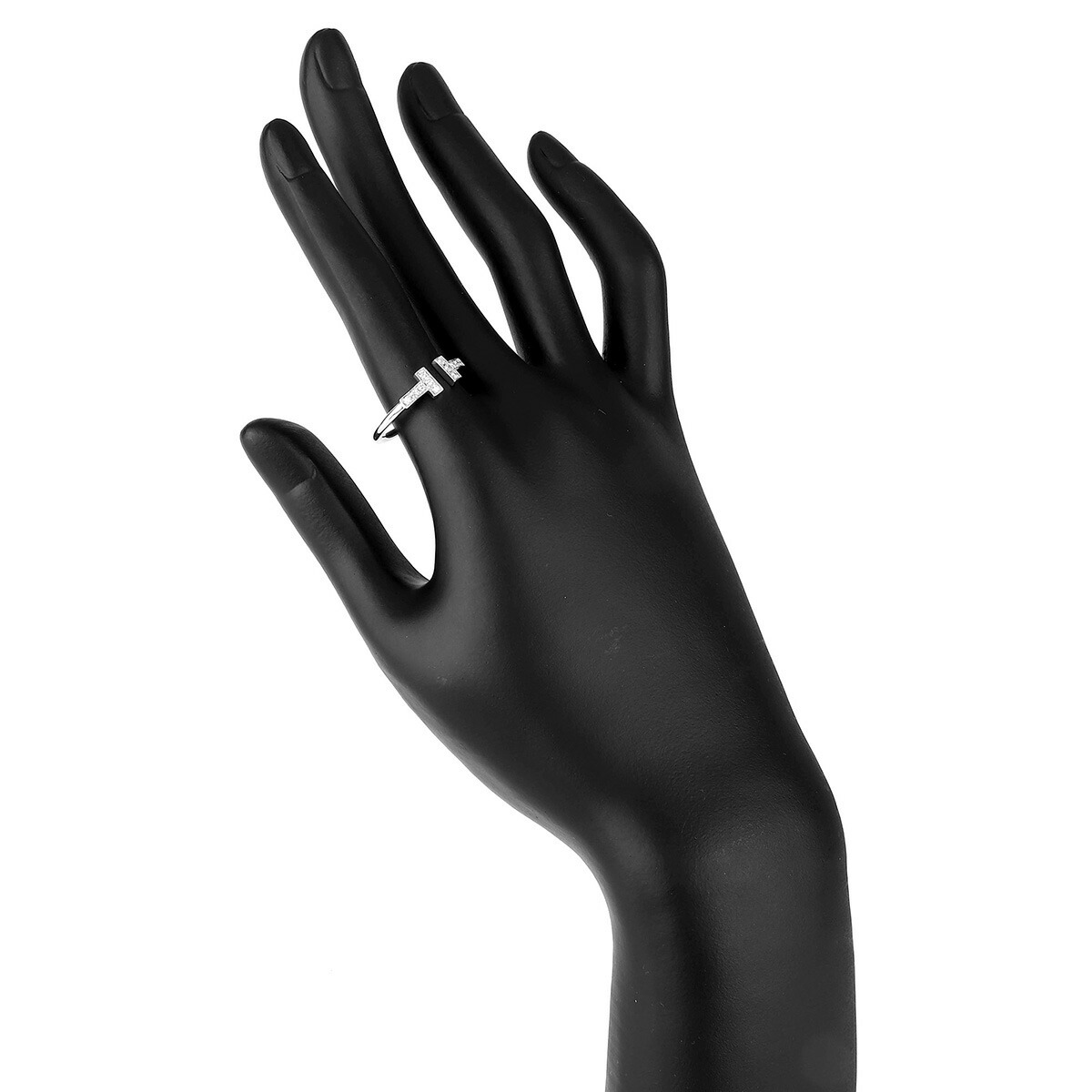 Yahoo!オークション - ティファニー T ダイヤモンド ワイヤー リング ...