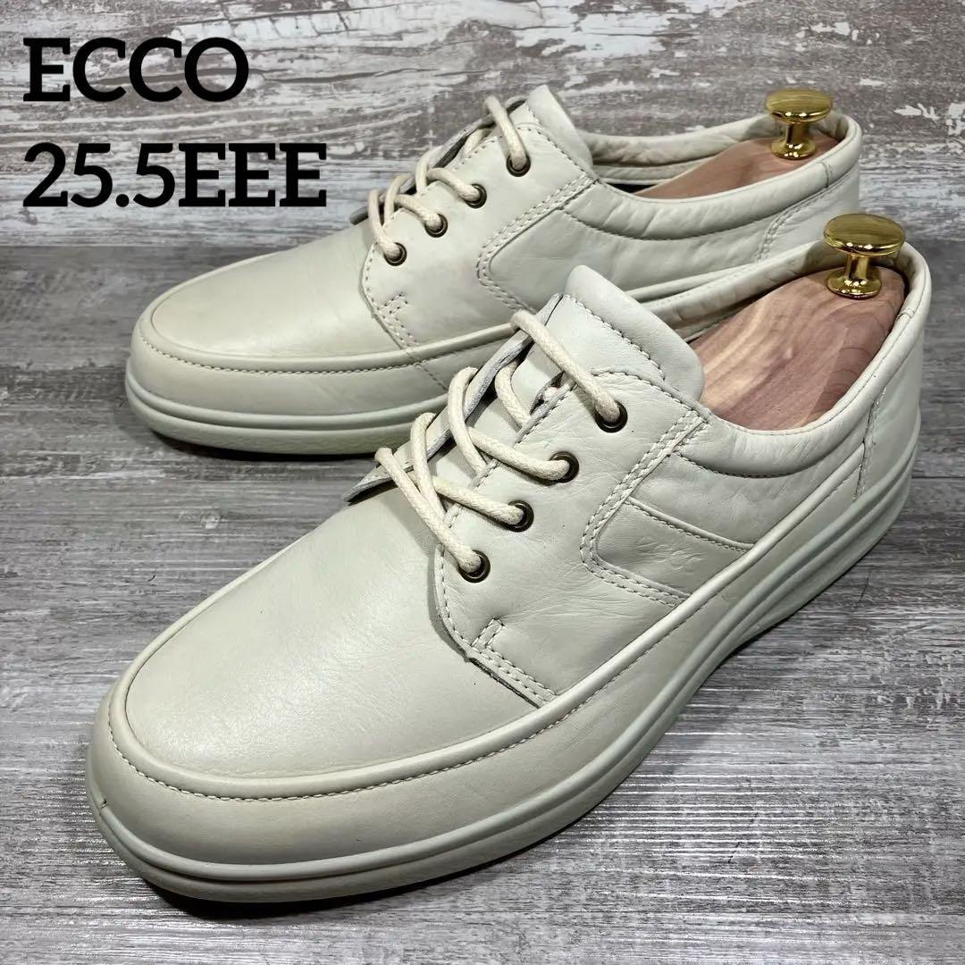 Yahoo!オークション - 283【人気】ECCO ecco エコーレザースニーカー ...