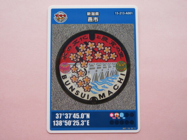 【樂淘letao】日本代購代標第一品牌－★★ロット02-006★マンホールカード★ 燕市 桜と可動堰 新潟県 送料￥85～ 4枚まで同梱発送可能