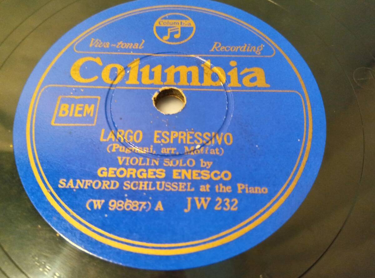 Yahoo!オークション - 日Columbia / JW232 Georges Enesco エネスコ