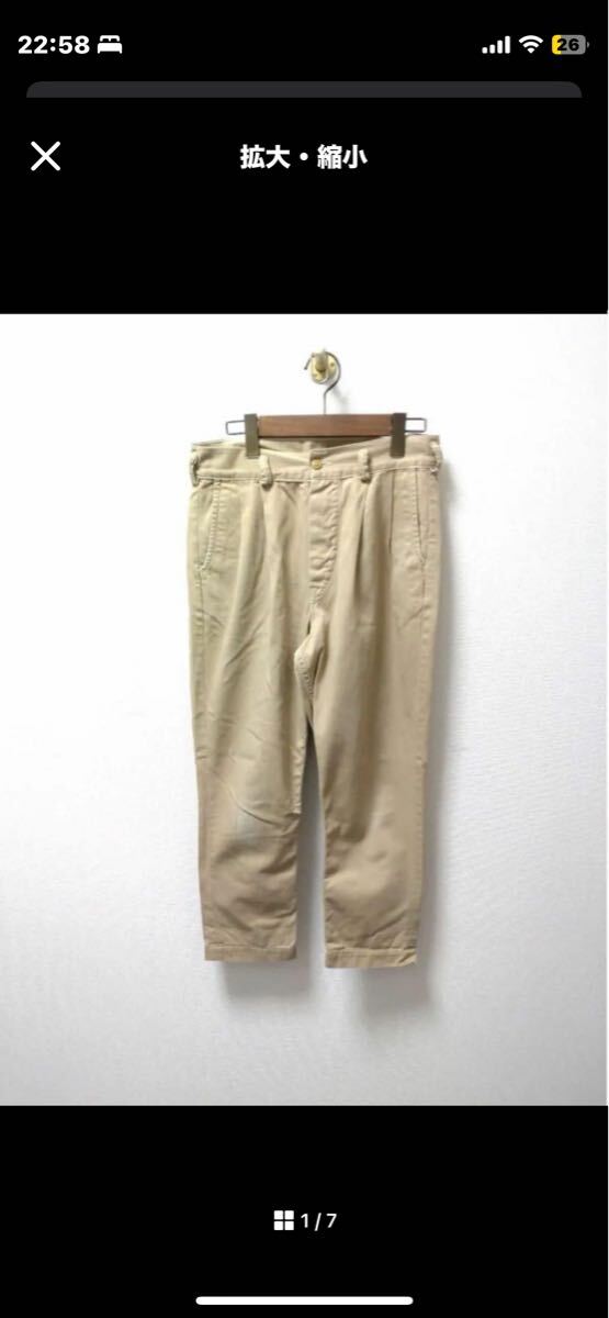 Yahoo!オークション - オアスロウ/orslow 2タックテーパードパンツ