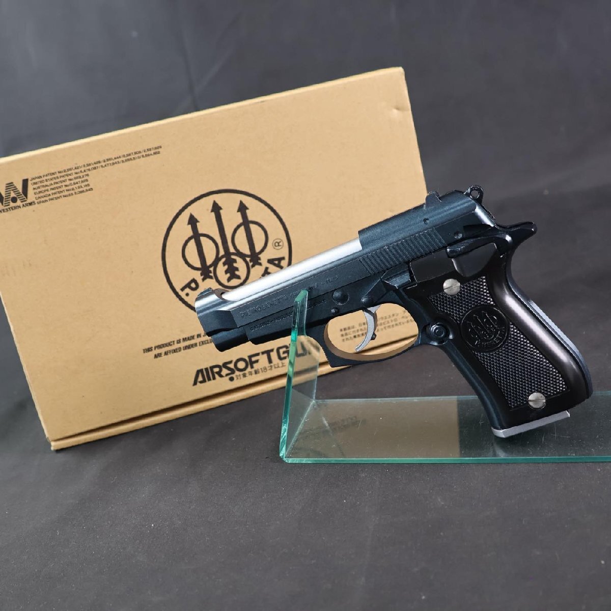 Yahoo!オークション - WESTERN ARMS WA ベレッタ M84 ガスガン ガスブ...