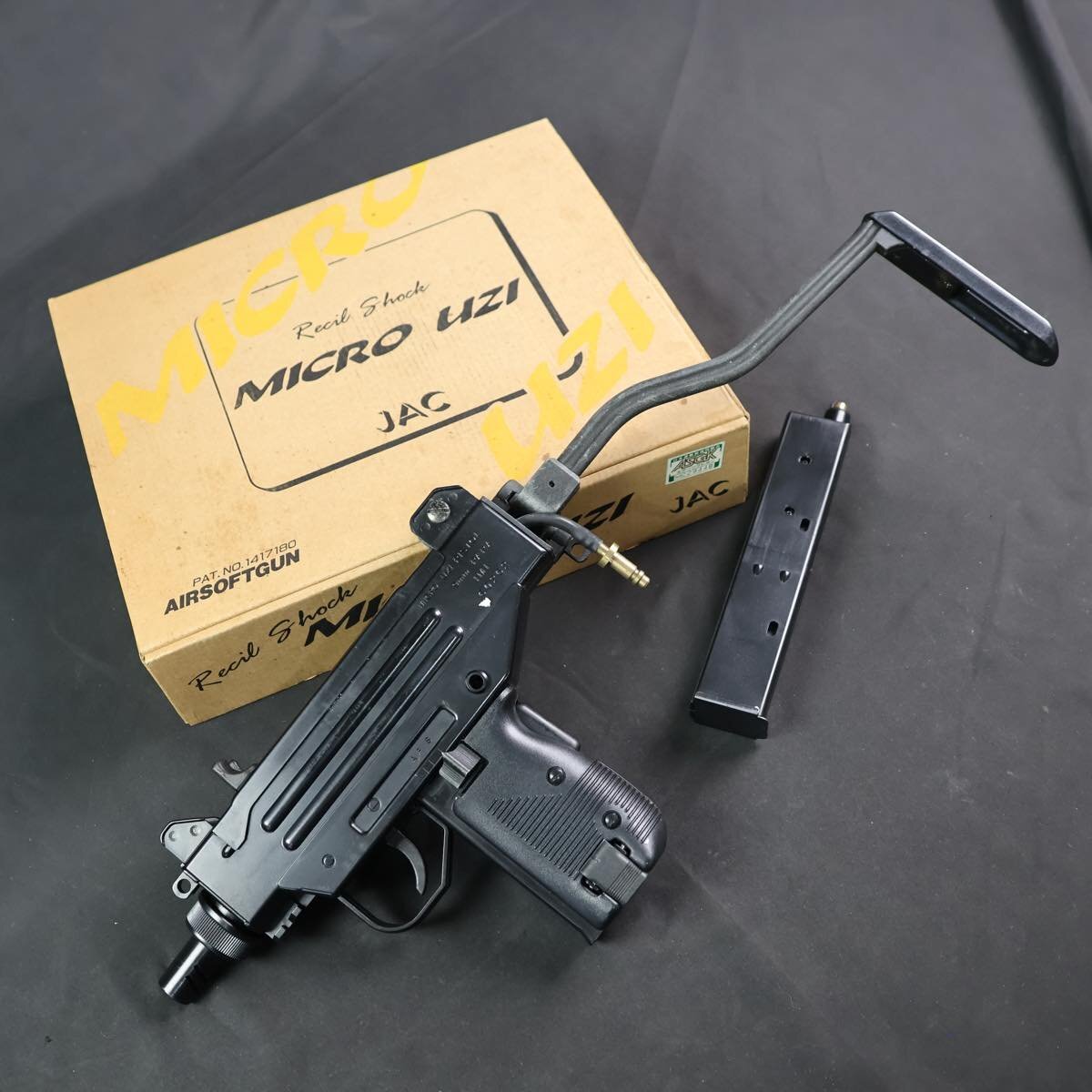 Yahoo!オークション - JAC マイクロ UZI ガスガン 外部ソース 金属スト...