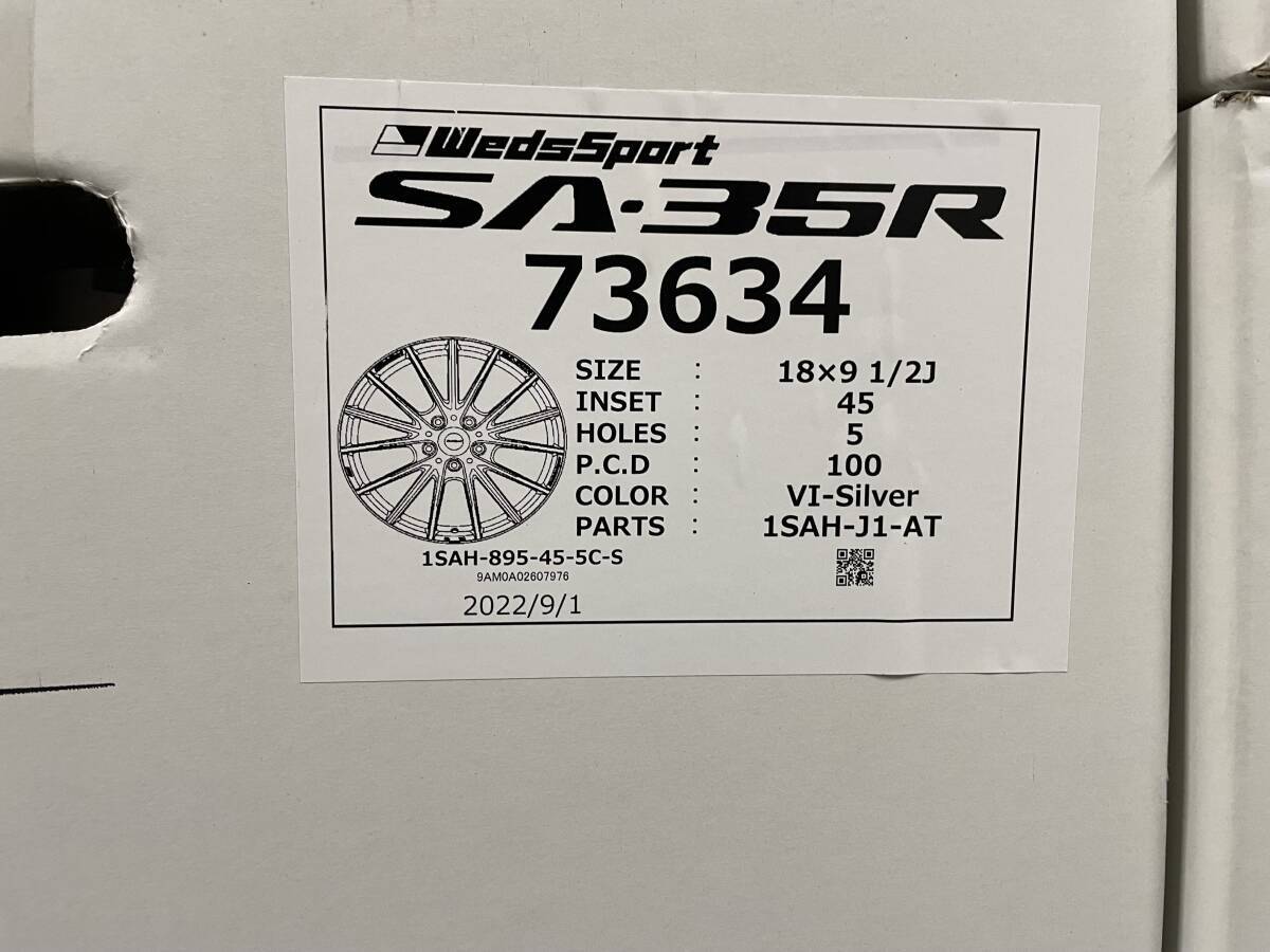 Yahoo!オークション - 新品 WEDS ウェッズスポーツ SA35R 18x9.5+45 5/...