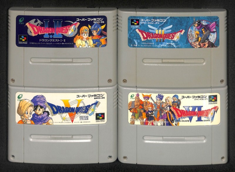 Yahoo!オークション - SFC DQ ドラゴンクエスト 1・2 3 5 6 動作品 4...