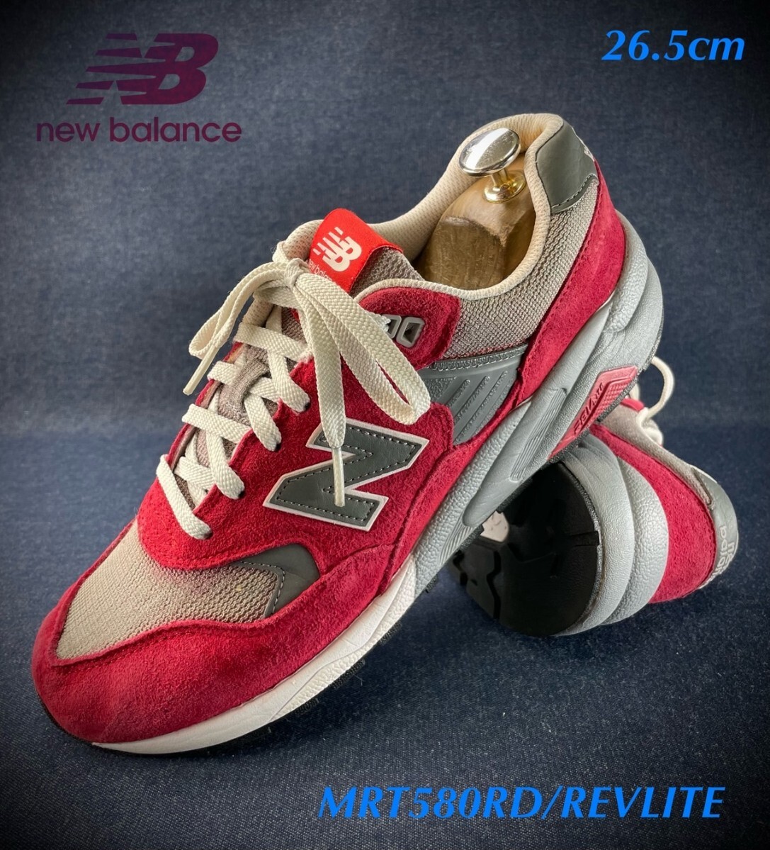 名機降臨 定18700円 名作ウルトラマンカラー ニューバランス MRT580/REVLITE ローカットスニーカー レッド×グレー 26.5cm/US8.5(26.5cm)｜売買された ...