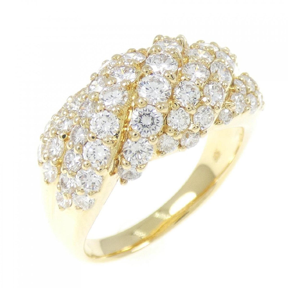 Yahoo!オークション - K18YG ダイヤモンド リング 1.70CT