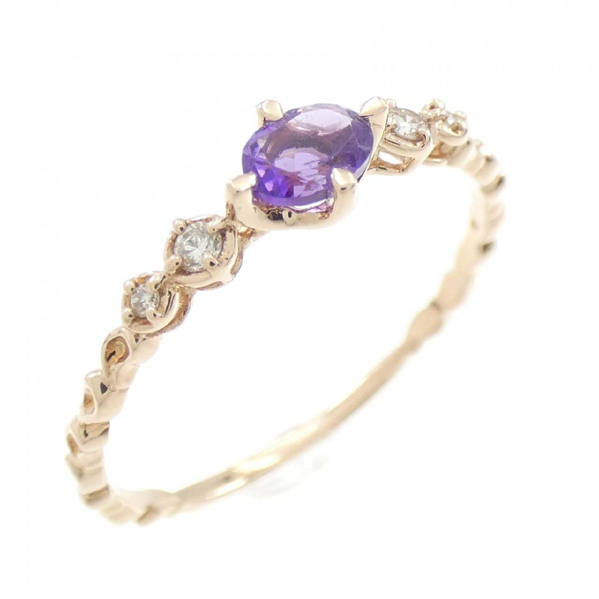 Yahoo!オークション - K10PG アメジスト リング