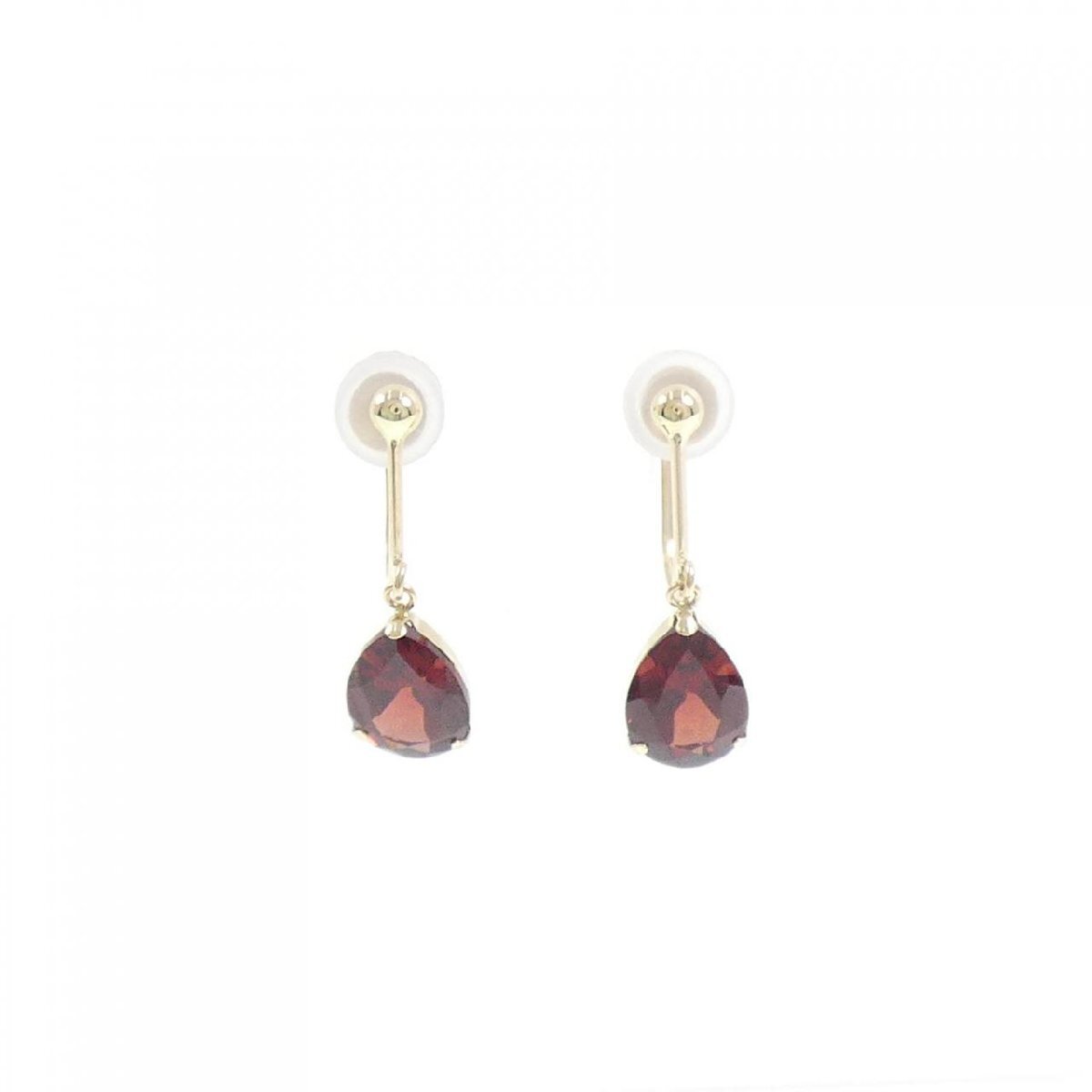 Yahoo!オークション - K10PG ガーネット イヤリング