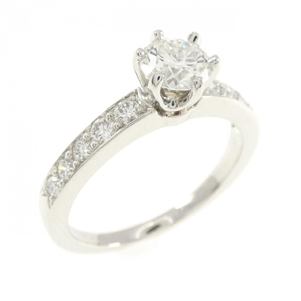 Yahoo!オークション - ティファニー ビーズセッティング リング 0.51CT...