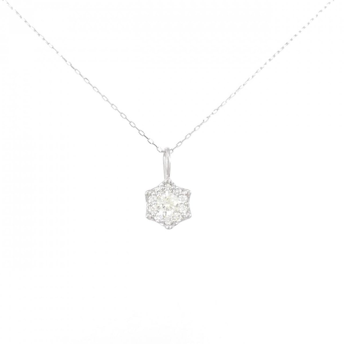 Yahoo!オークション - PT900 ダイヤモンド ネックレス 0.31CT