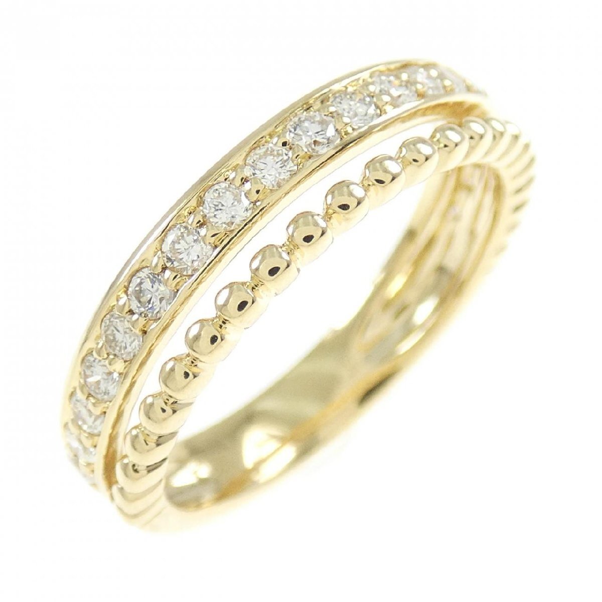 Yahoo!オークション - K18YG ダイヤモンド リング 0.37CT