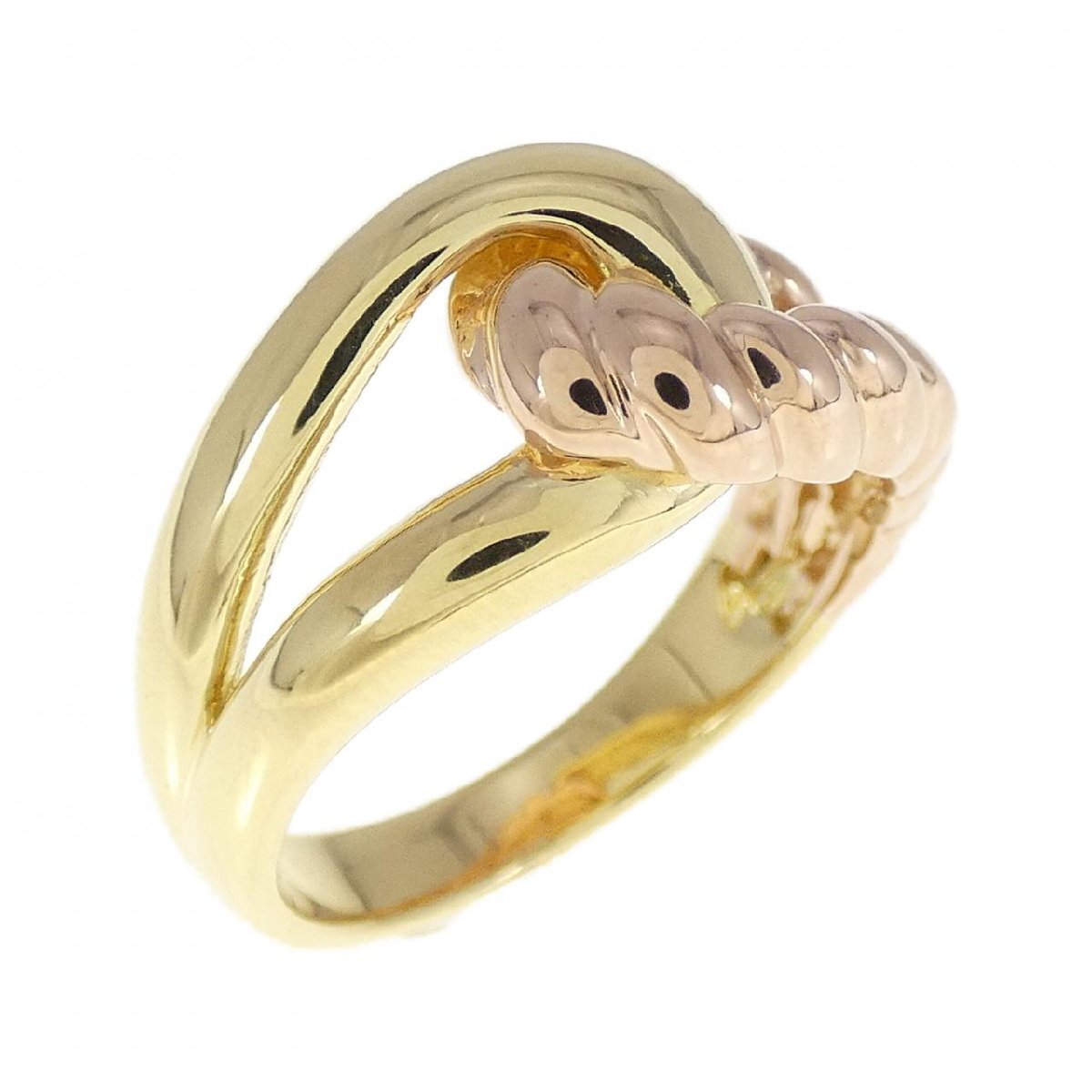 Yahoo!オークション - K18YG/K18PG リング