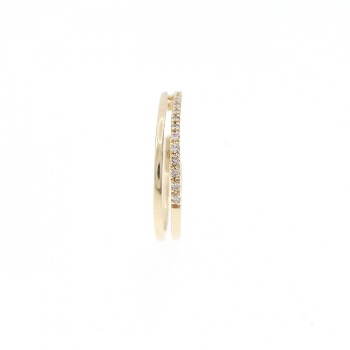 Yahoo!オークション - K10YG ダイヤモンド イヤーカフ 0.03CT 片耳