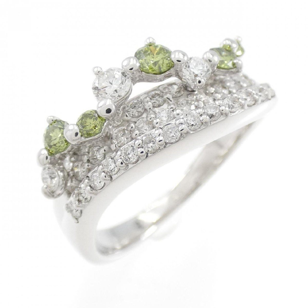 Yahoo!オークション - K18WG ダイヤモンド リング 0.24CT