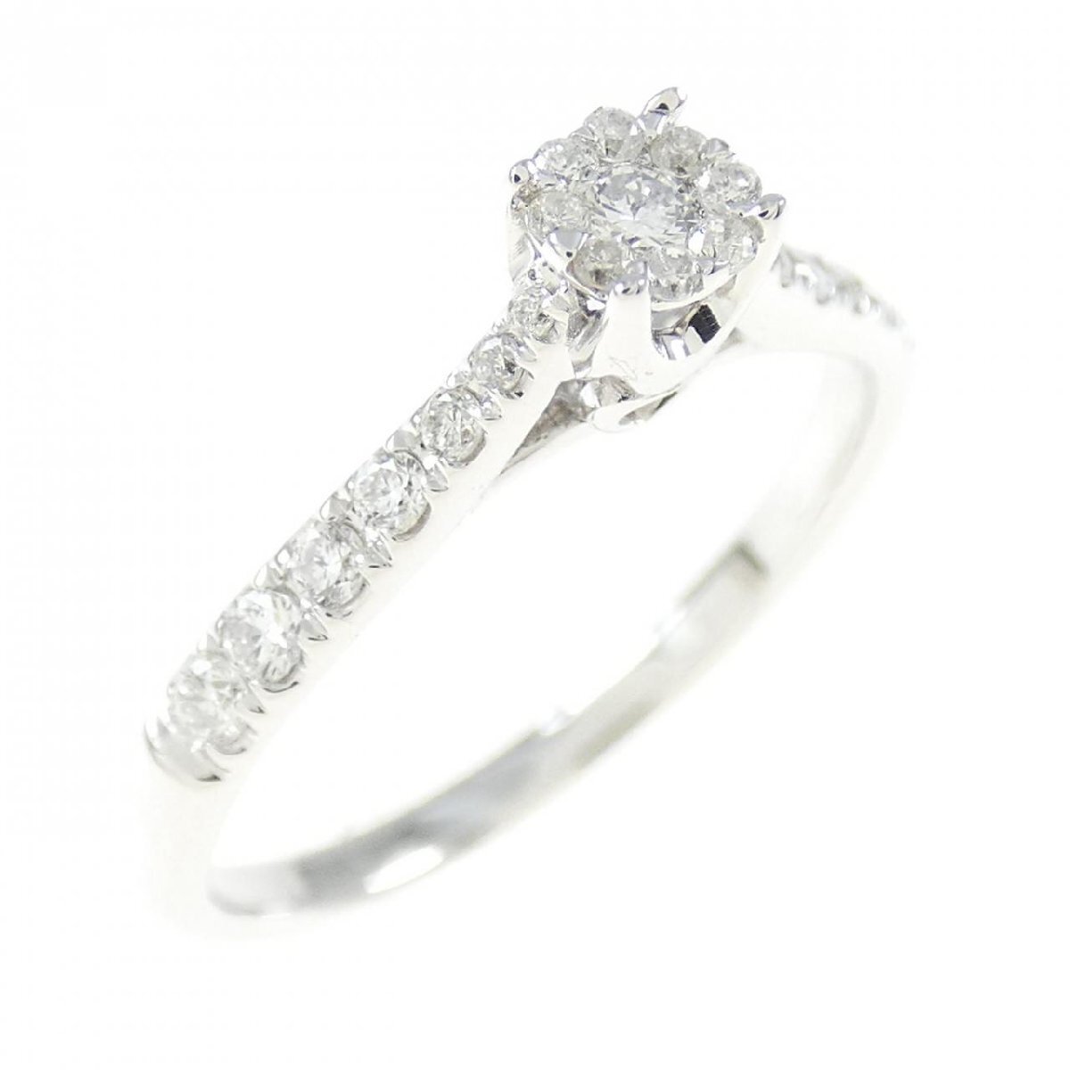 Yahoo!オークション - 750WG ダイヤモンド リング 0.21CT