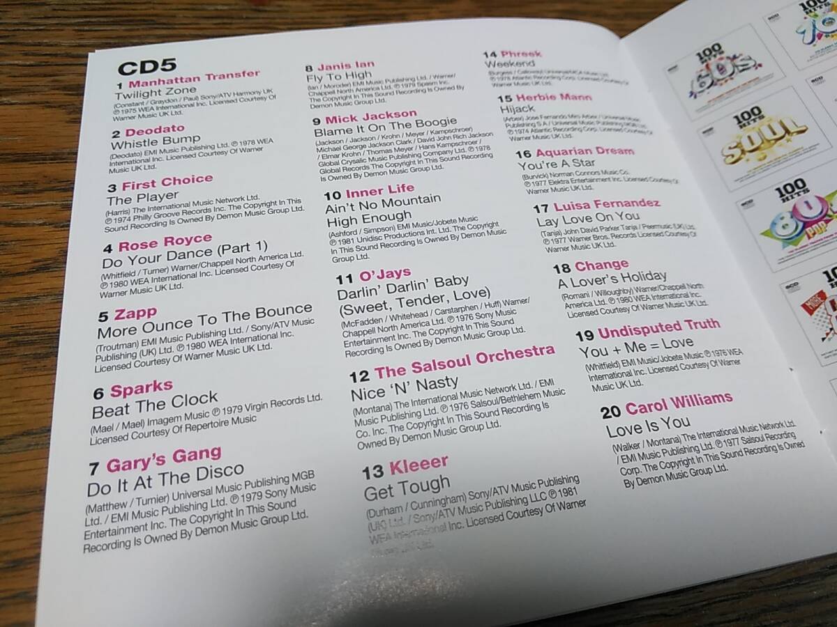 Yahoo!オークション - 廃盤 V.A. 100 HITS DISCO CLASSIC 5CD 100曲収...