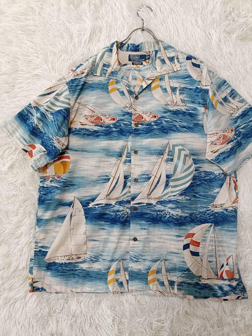 Yahoo!オークション - ポロラルフローレン アロハシャツ ヨット セーリ...