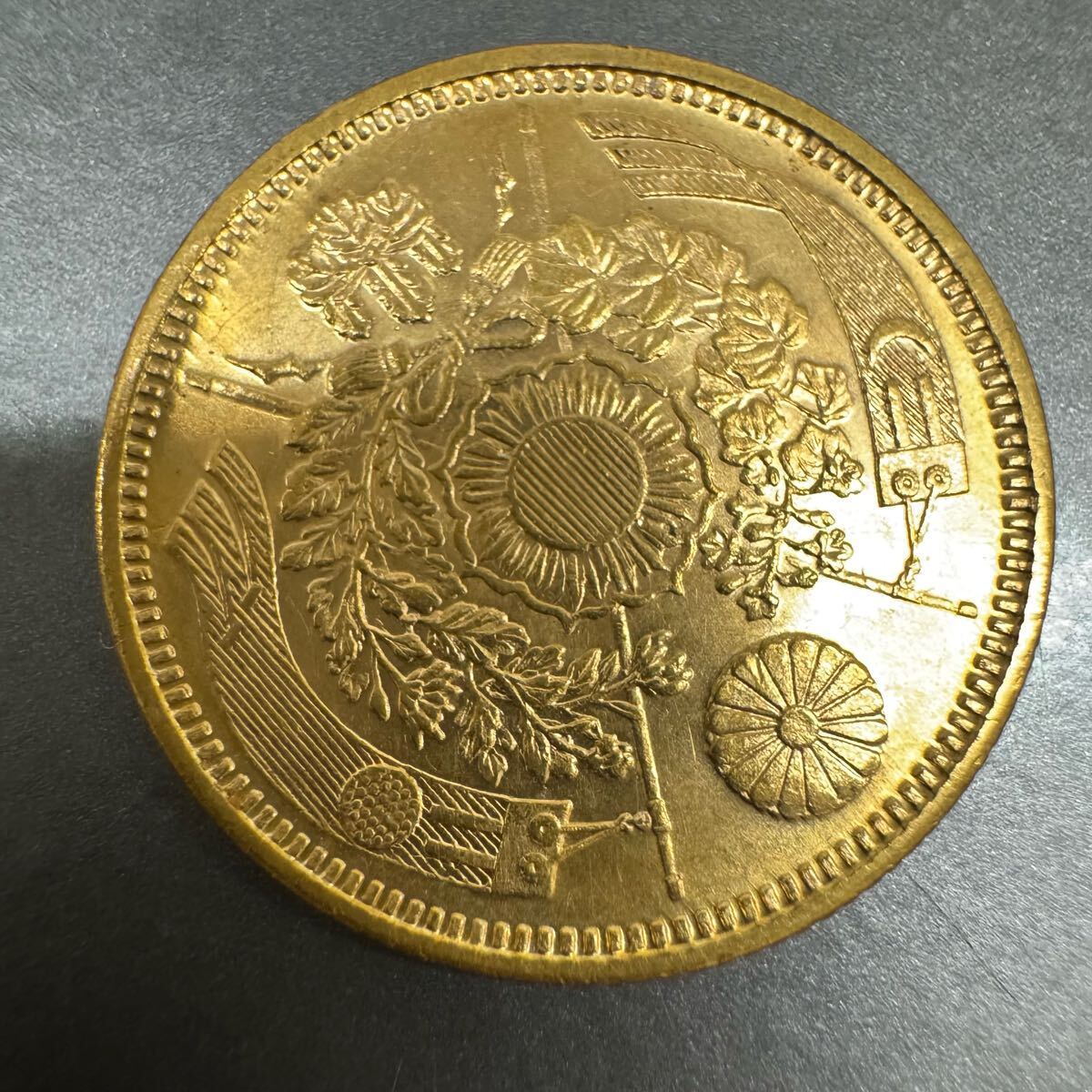 Yahoo!オークション - 5ysS 日本硬貨 五圓金貨 旧5円金貨 金貨保証 明...