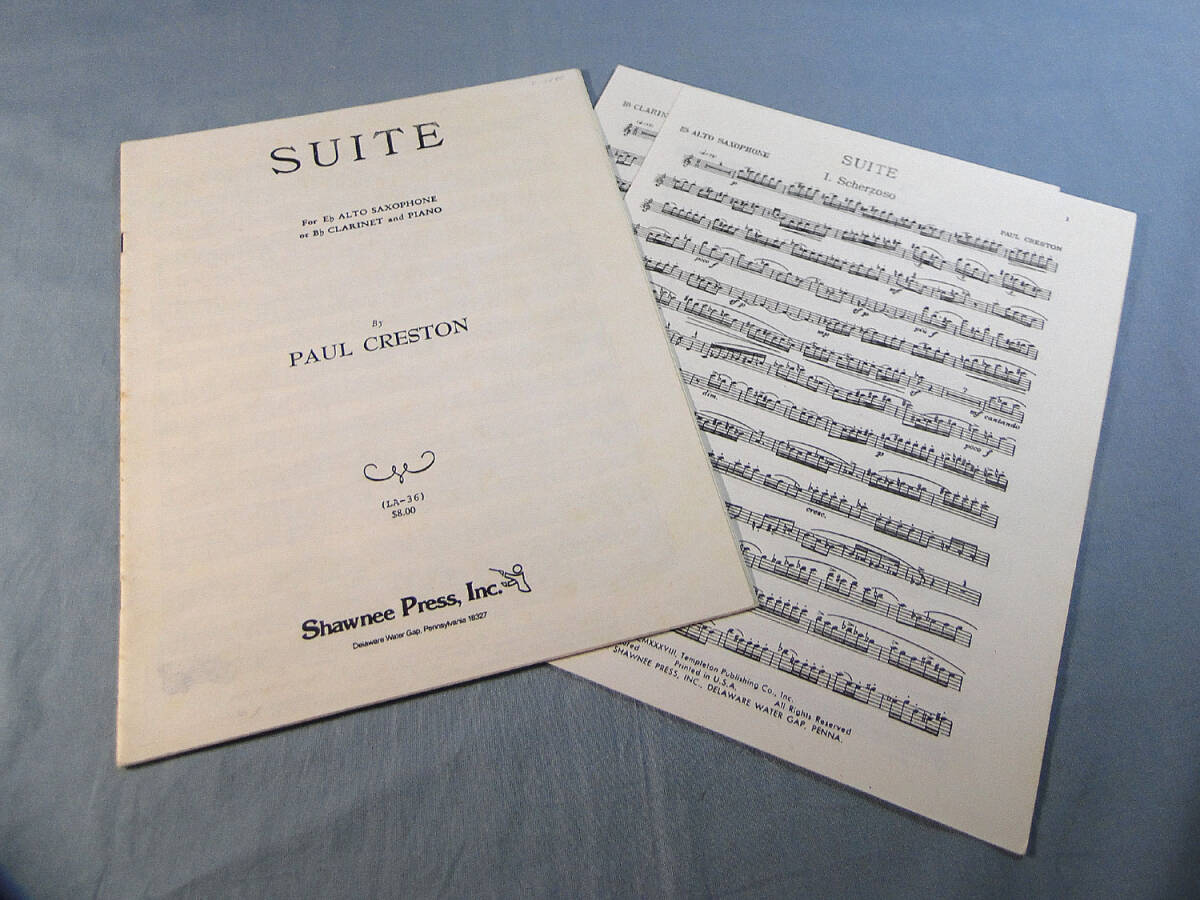 Yahoo!オークション - o) アルトサックス ピアノ クレストン 組曲 パー...