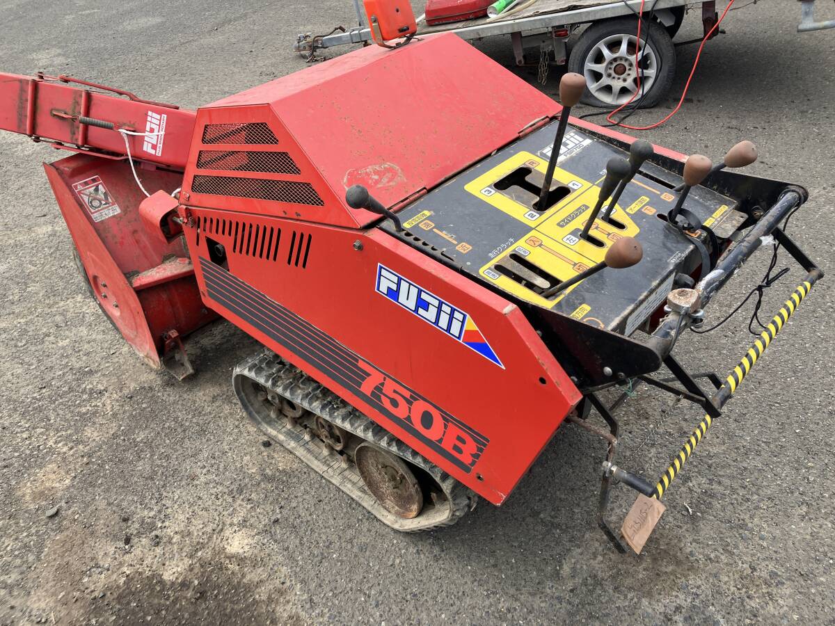 Yahoo!オークション - 札幌発 最落なし 【始動OK 】除雪機 フジイ 750B...