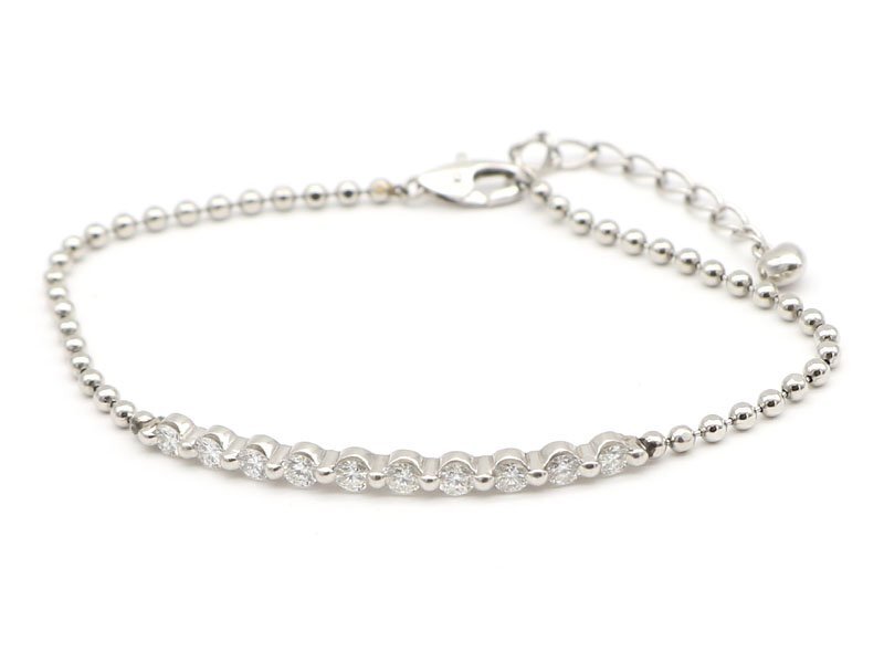 Yahoo!オークション - 【 プラチナ PT850 】 ブレスレット 10P ダイヤ ...