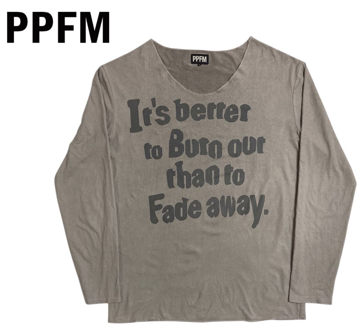 Yahoo!オークション - PPFM スウェード調 Lサイズ カットソー 長袖 Tシ...