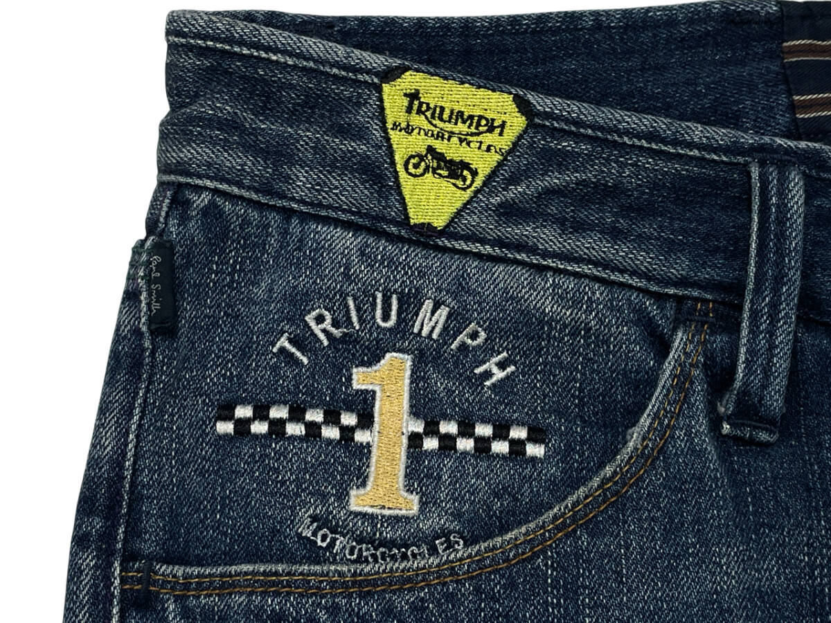 Yahoo!オークション - Paul Smith JEANS × TRIUMPH 643E デニムパンツ...