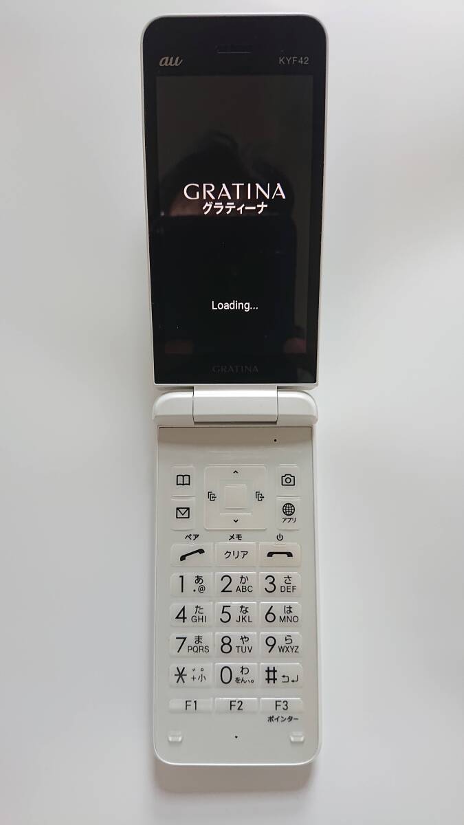 Yahoo!オークション - 送料無料 au 京セラ GRATINA KYF42 ホワイト