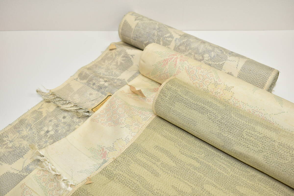 Yahoo!オークション - 【きものや】A458 すべて正絹紬 着尺反物 十日町...