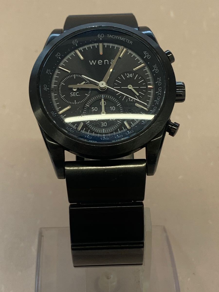 Yahoo!オークション - 526.600. 腕時計 WENA wh-cs01/b CAL.VS75 動作...