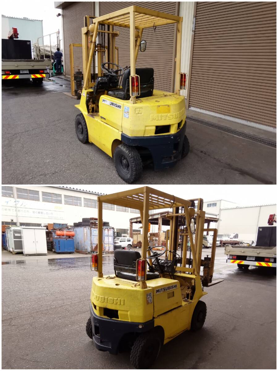 Yahoo!オークション - 【引き取り限定/新潟発】三菱 FG10 1t フォーク...