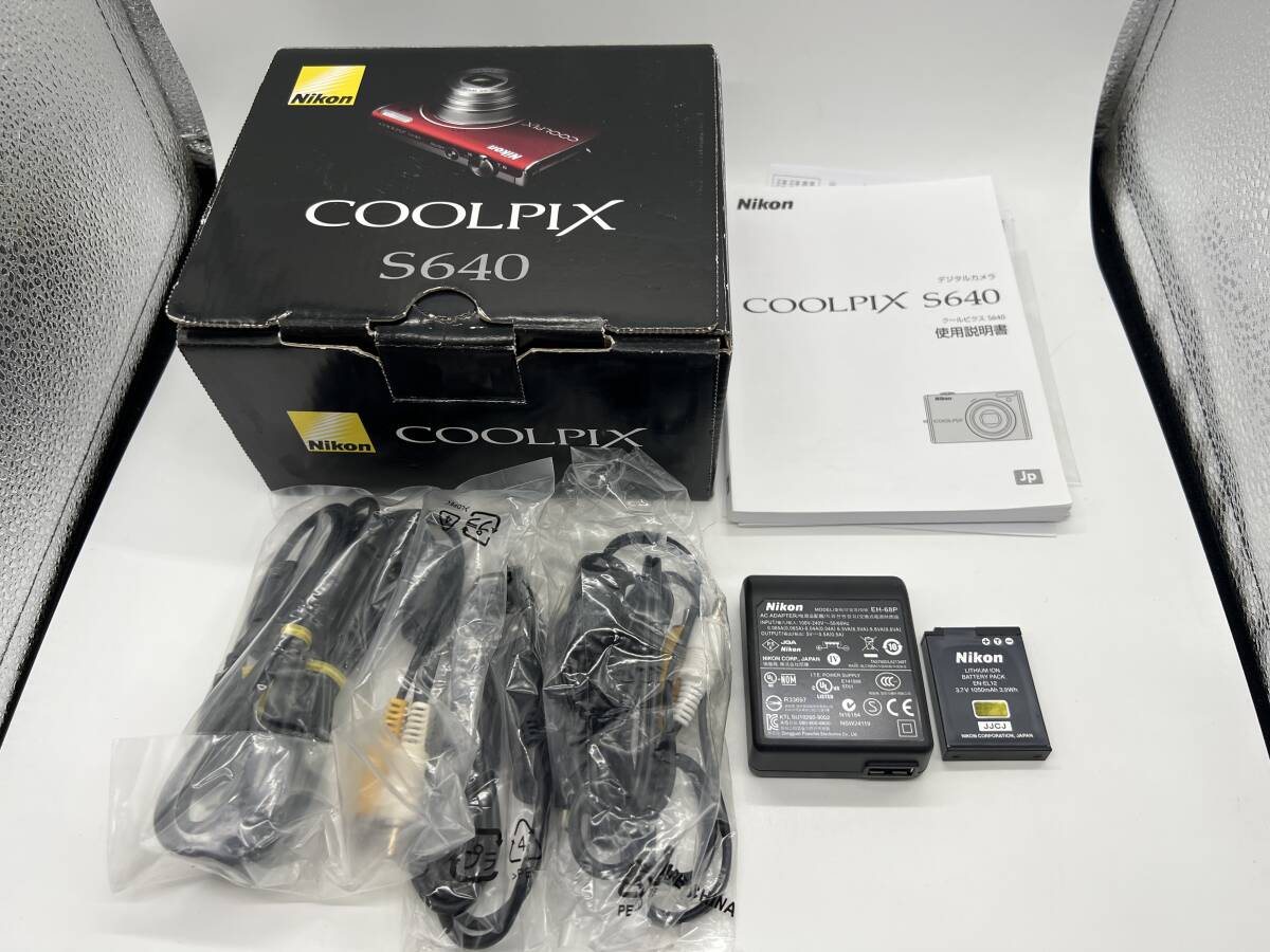 Yahoo!オークション - Nikon COOLPIX S640 レッド コンパクトデジタル...