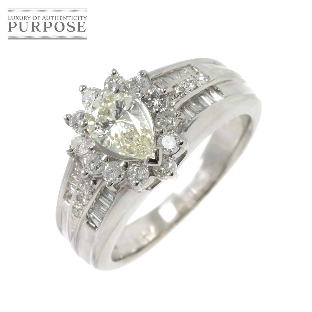 Yahoo!オークション - リング 8号 ダイヤ 0.557ct/0.44ct Pt プラチナ ...