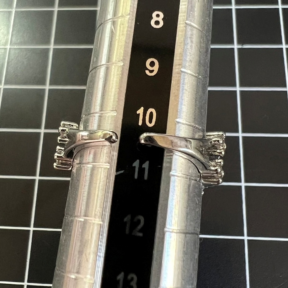 Yahoo!オークション - A786 匿名配送 指輪 レディース 二連 ジルコニア...