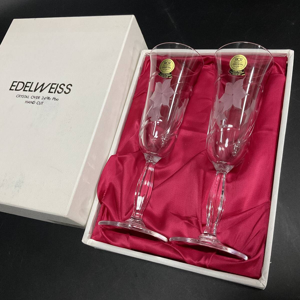 Yahoo!オークション - 【61587T】RCR&SOGA シャンパングラスペア エー...