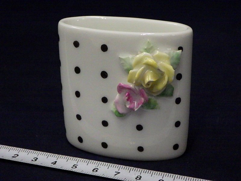Yahoo!オークション - P3221 大倉陶園 陶花 水玉文 ナプキンスタンド ...