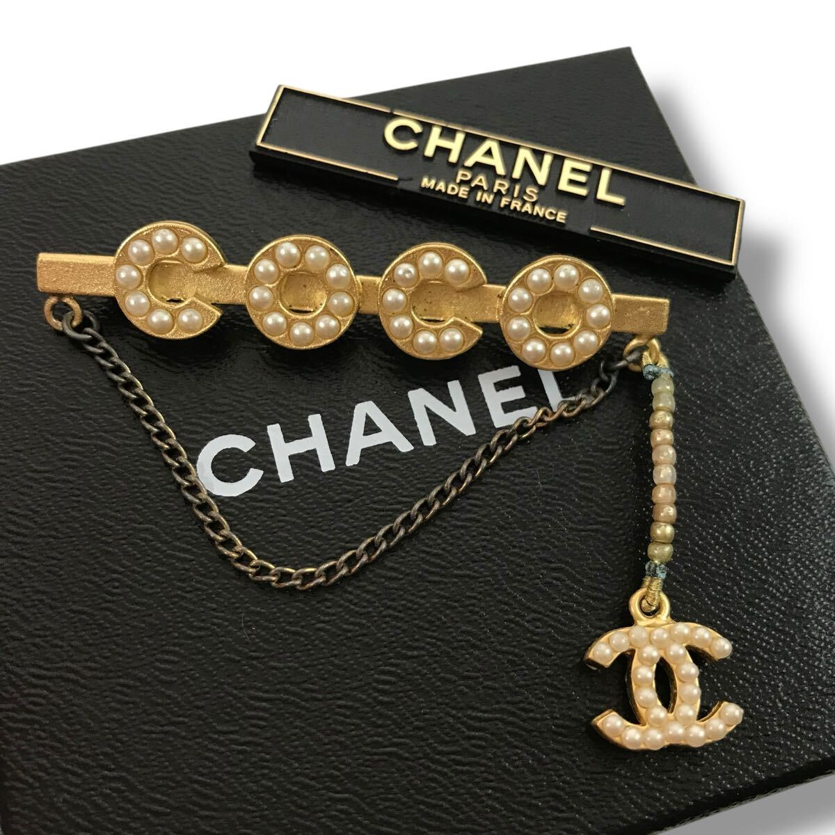 Yahoo!オークション - y11 正規品 レア 希少 CHANEL 01A COCO ブローチ...