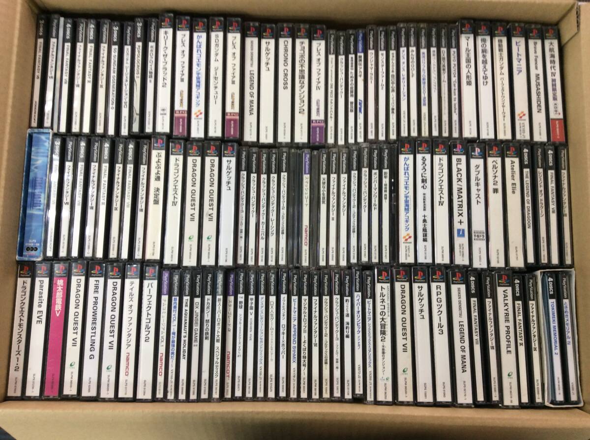 Yahoo!オークション - 【GC178/120/0】ジャンク PS1ソフト 合計107本前...