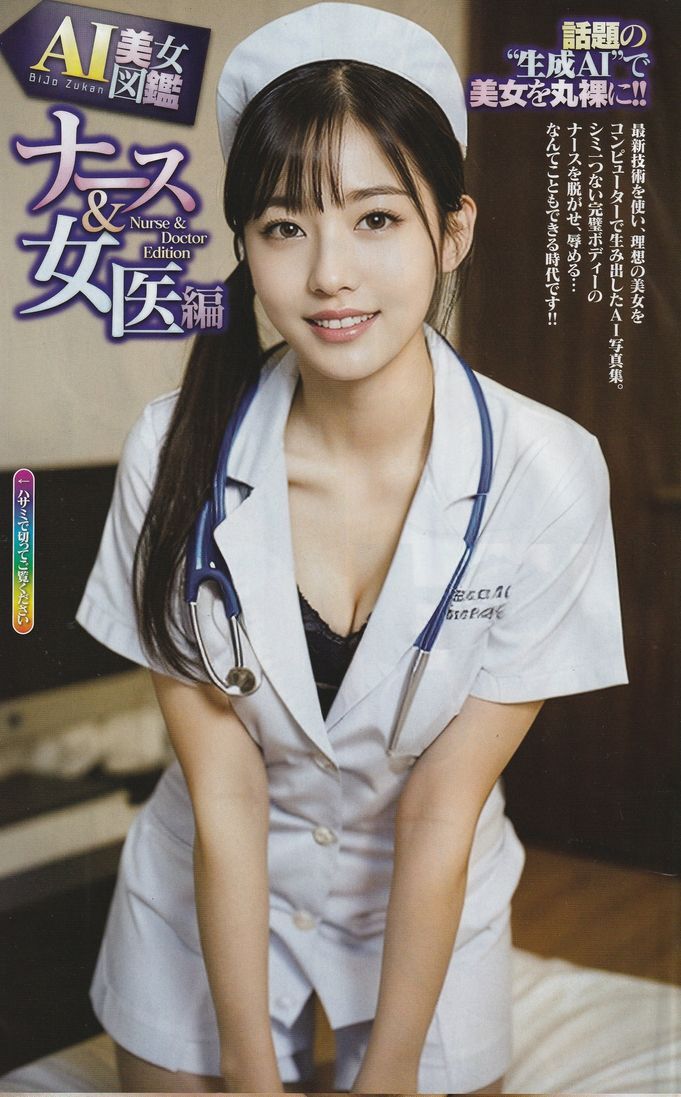 Yahoo!オークション - AI美女図鑑「ナース＆女医」グラビア切り抜き4...