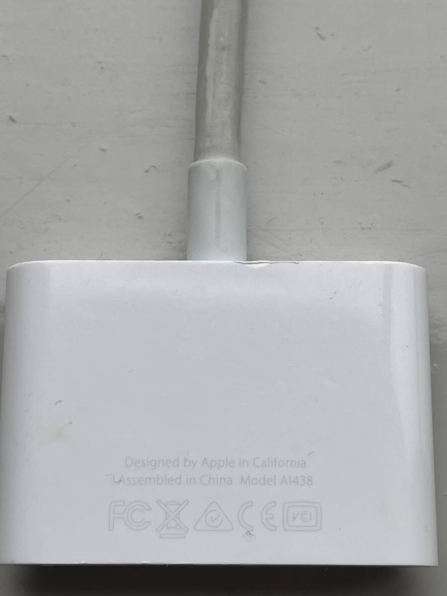 Yahoo!オークション - Apple 純正 Lightning AVアダプタ A1438 HDMI HD...