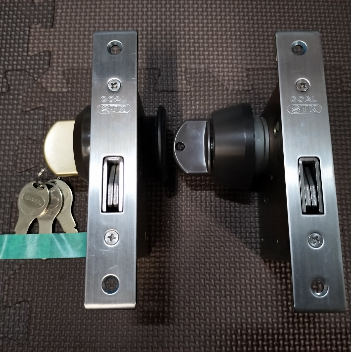 Yahoo!オークション - GOAL D9 STK 玄関ドア 2ロック セット サムター...