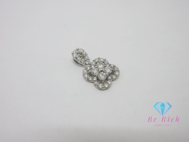 Yahoo!オークション - Pt900 プラチナ ダイヤモンド 0.44ct 付 四つ葉 ...