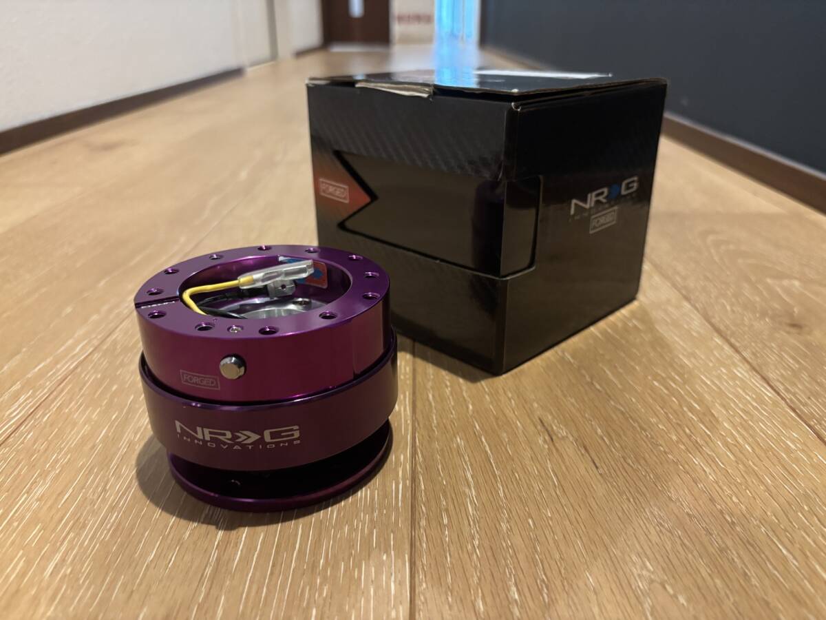 Yahoo!オークション - 美品 NRG ステアリング クイックリリース 紫 JDM...
